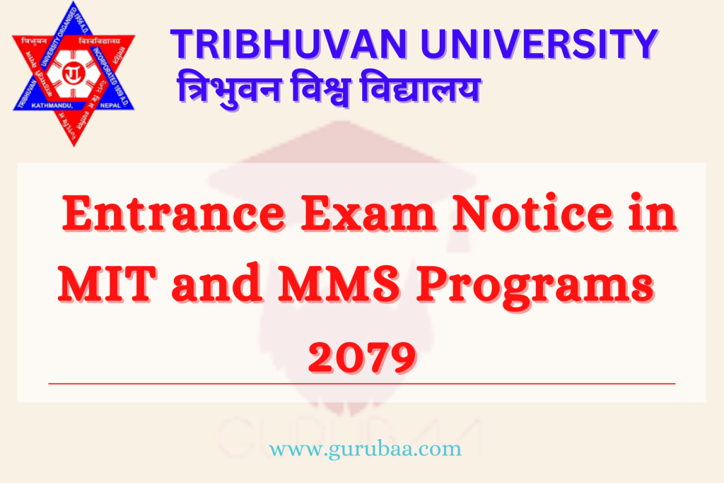 Entrance Exam Notice for New Students in MIT and MMS Programs 2079 ...