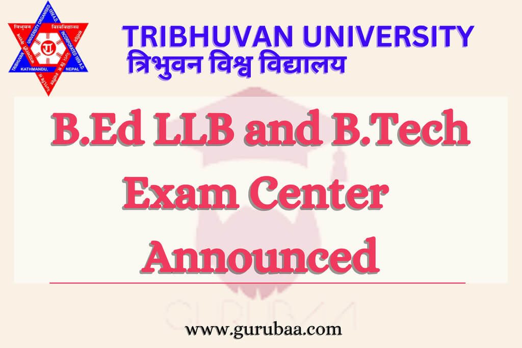 Exam Centers for 1 Year BEd (Partial), 3 Years LLB Second Year, and 4 ...
